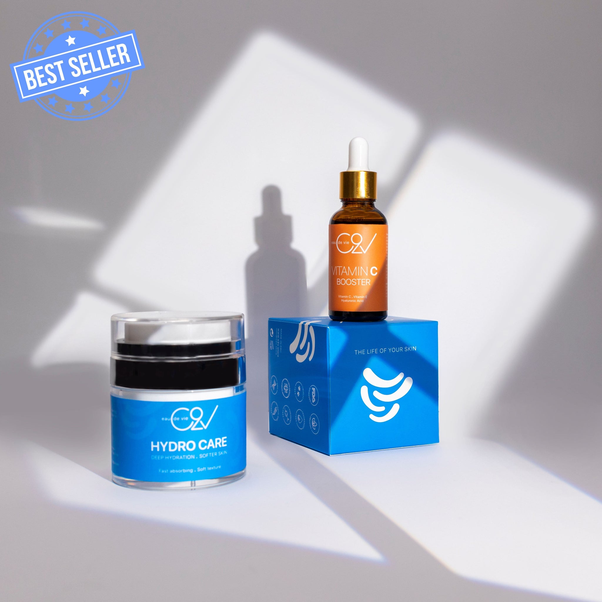 Moisturizer & Vitamin C Serum | Glow Up Bundle | Eau De Vie – eaudeviestore